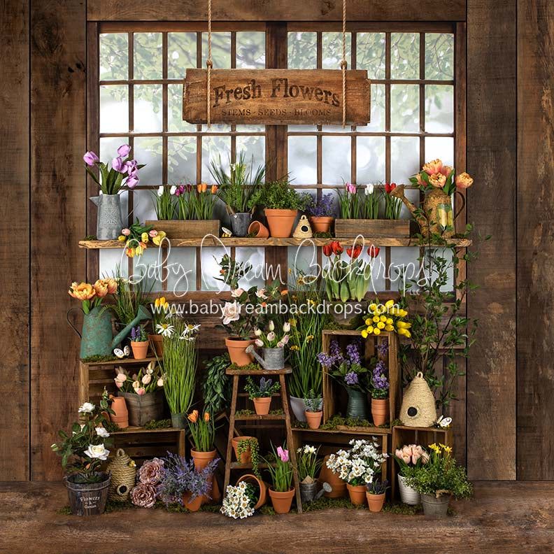 Flower Shack Side – Baby Dream Backdrops
