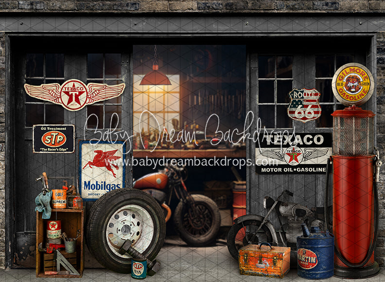 Gearhead Garage (JA) – Baby Dream Backdrops