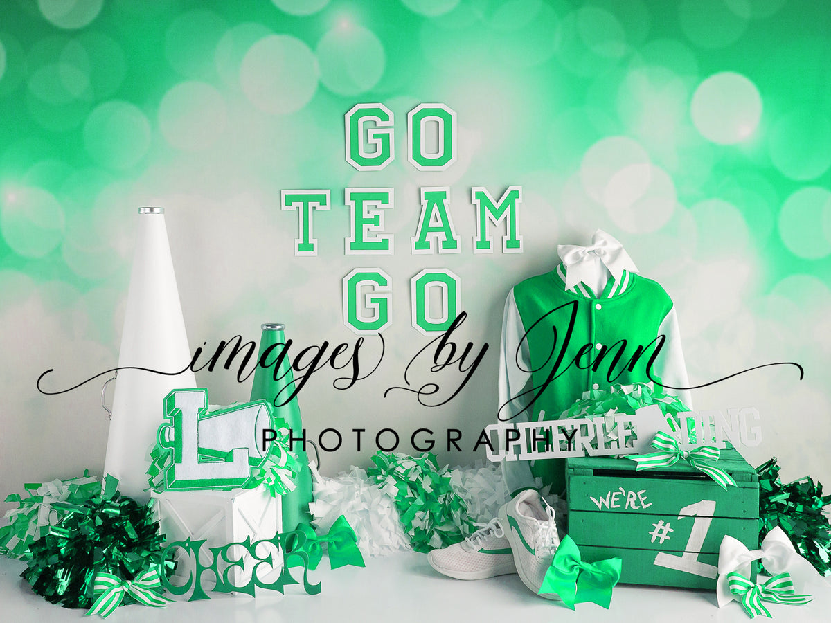 Go Team Go Kelly Green – Baby Dream Backdrops