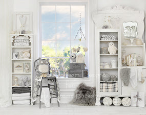 Gray Nursery — Baby Dream Backdrops