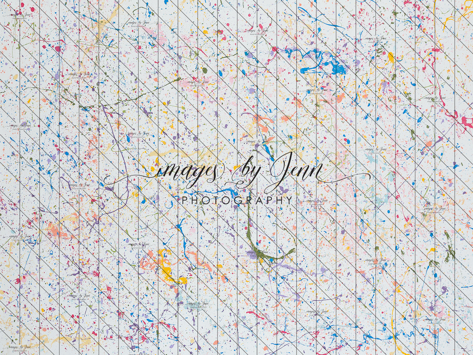 Hand Painted Pastel Paint Splatter (JG) – Baby Dream Backdrops