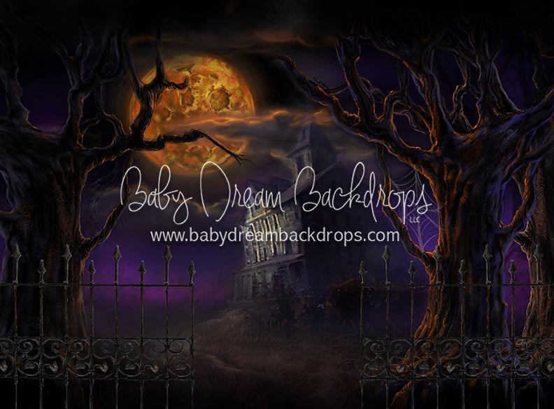 Haunted Path (Fence) – Baby Dream Backdrops