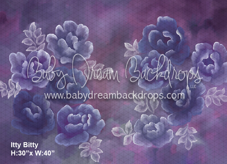 Itty Bitty Divine Royal Blossoms (BD) — Baby Dream Backdrops
