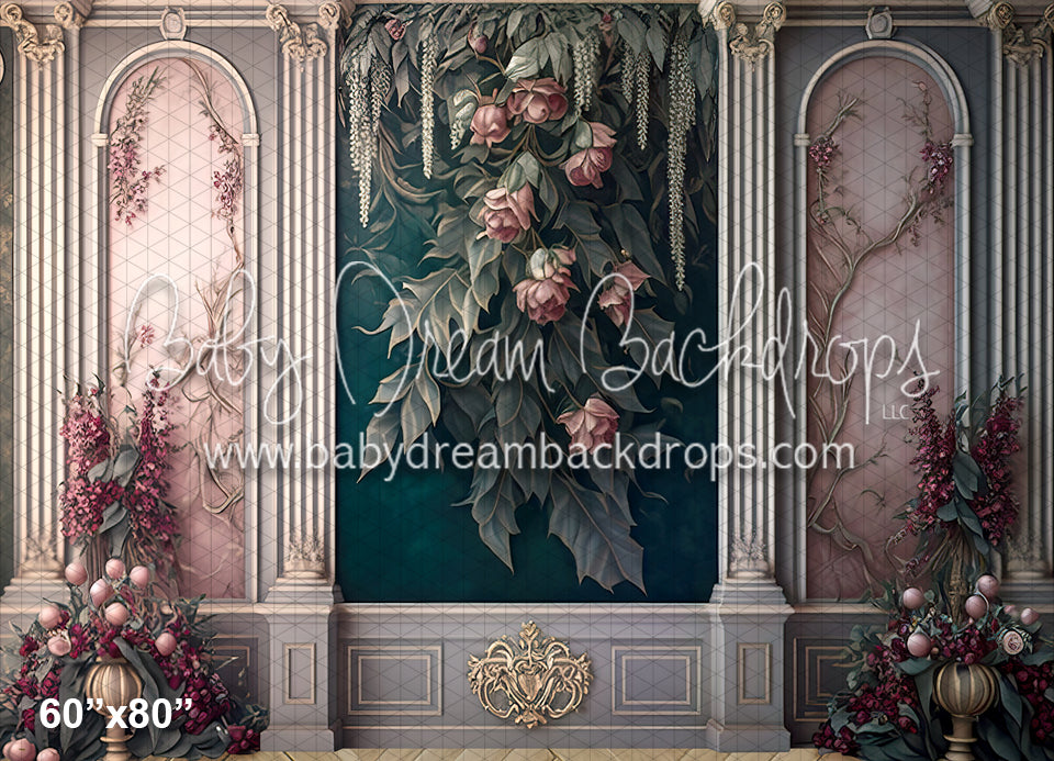 Leafy Blooms Wall (MD) – Baby Dream Backdrops