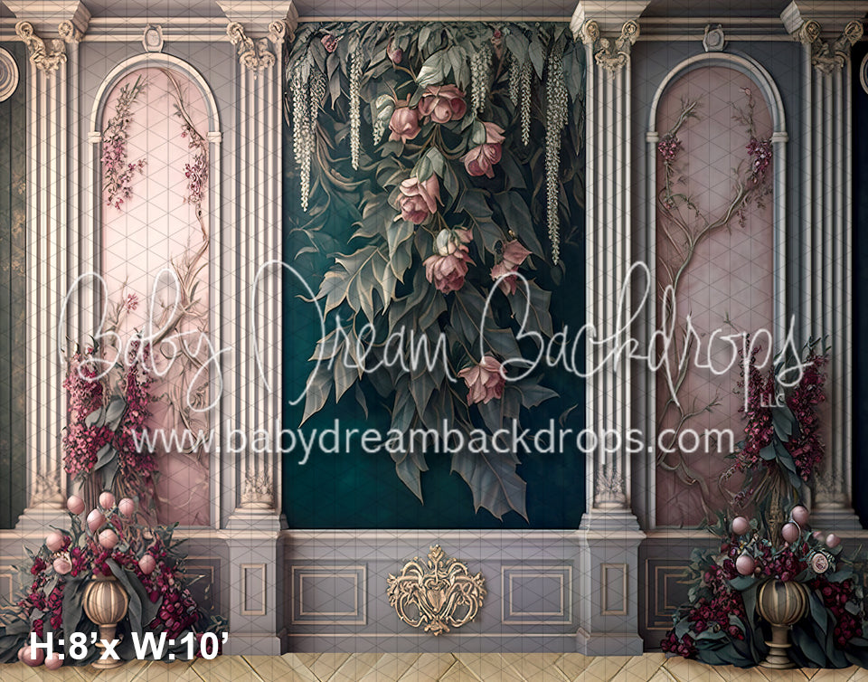Leafy Blooms Wall (MD) – Baby Dream Backdrops