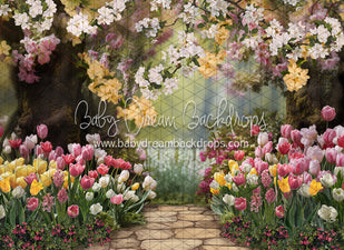 May Flowers Path (JA) — Baby Dream Backdrops