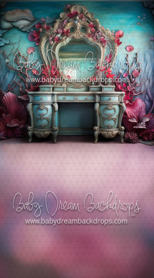 Mermaid Vanity Sweep (MD) — Baby Dream Backdrops