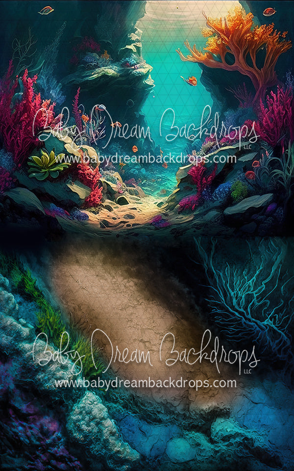 Mermaid Ocean Reef Sweep (MD) – Baby Dream Backdrops