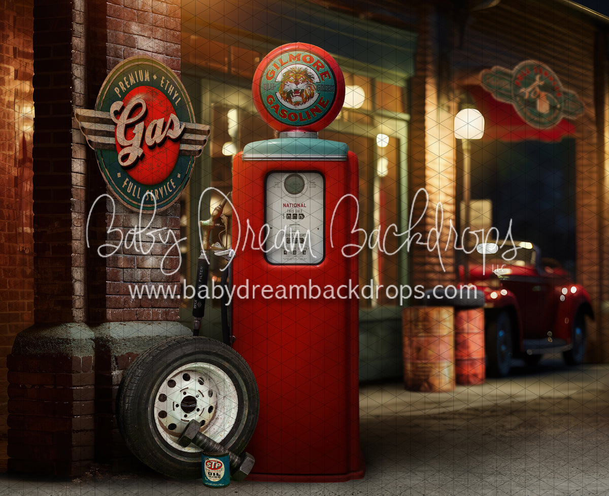 Mister Mechanic Gas Station (JA) — Baby Dream Backdrops
