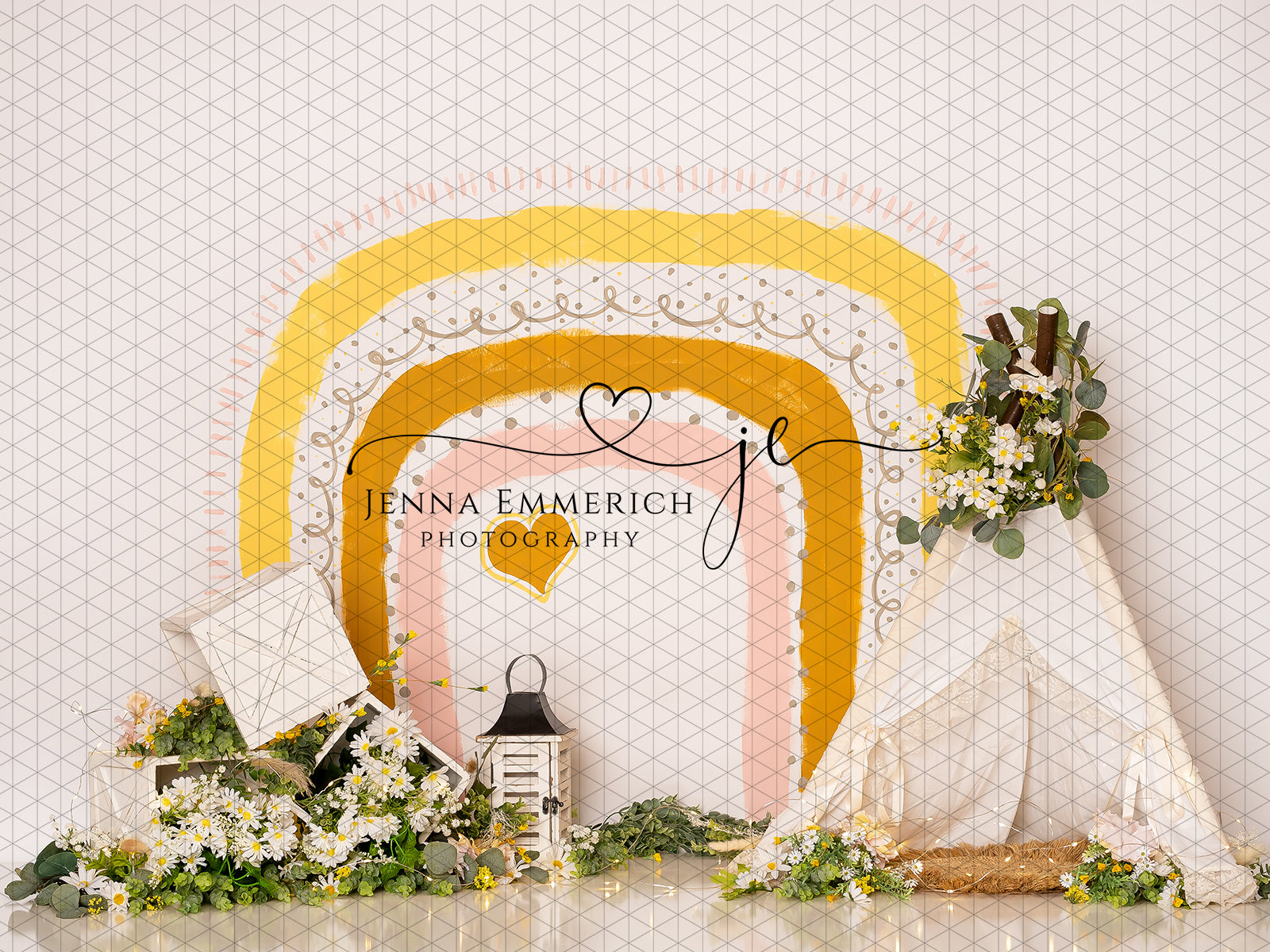 Muted Boho Rainbow – Baby Dream Backdrops