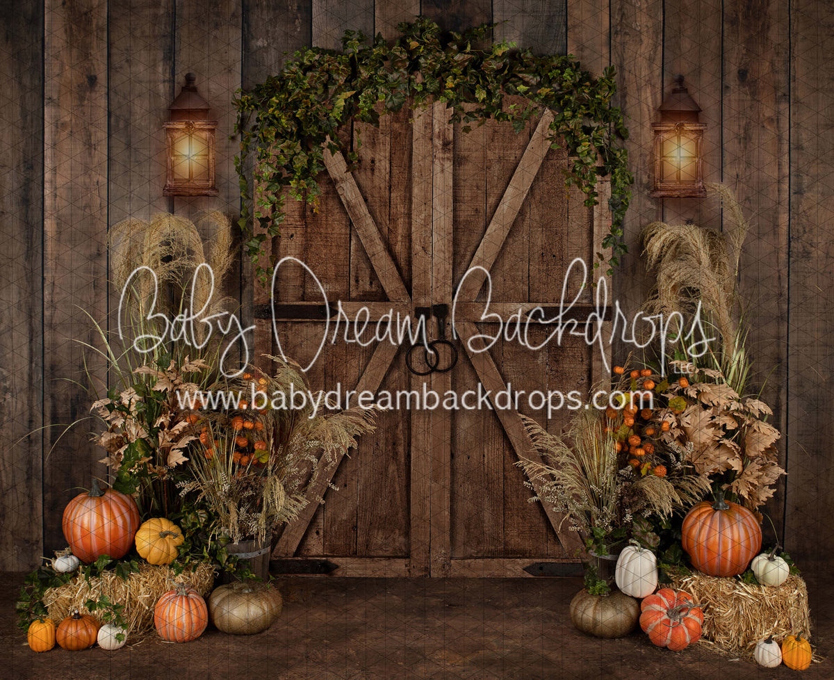 October Farm Door – Baby Dream Backdrops