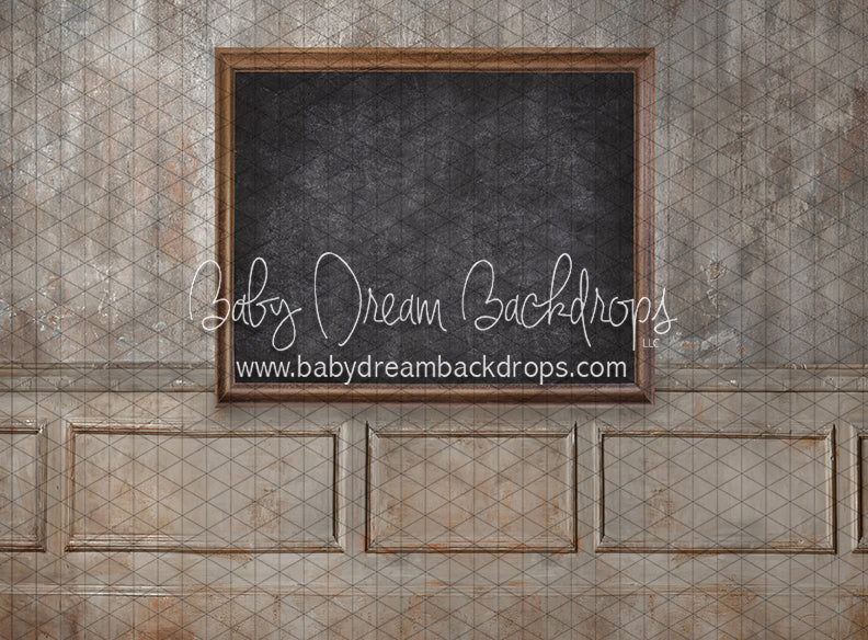 Old School House Chalk Board (Blank) (JA) — Baby Dream Backdrops