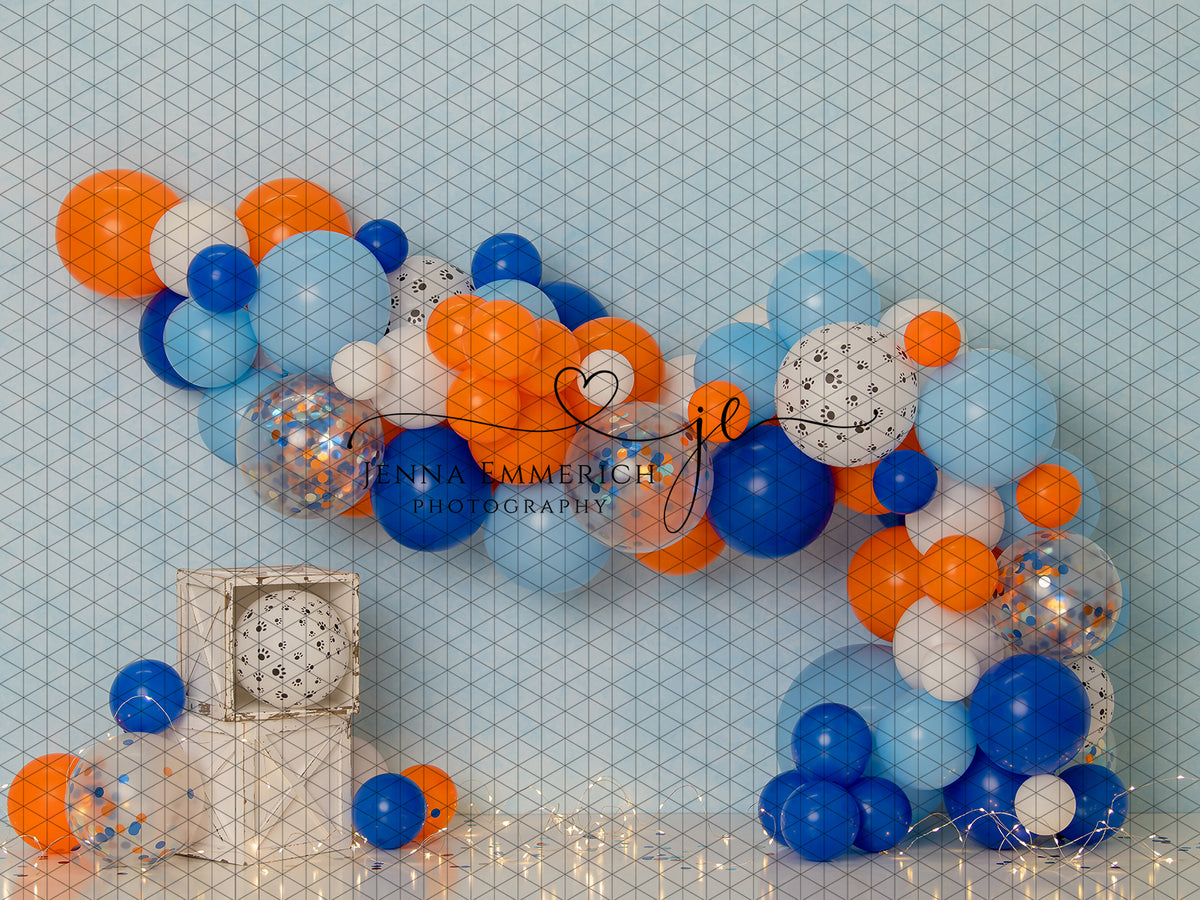 Orange and Bluey Balloons (JE) – Baby Dream Backdrops