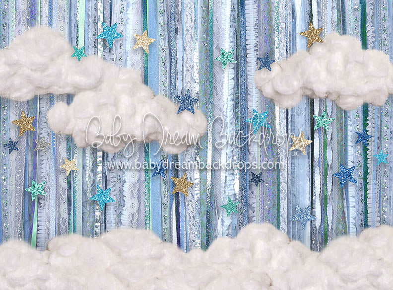 Party Fluff in Blues – Baby Dream Backdrops