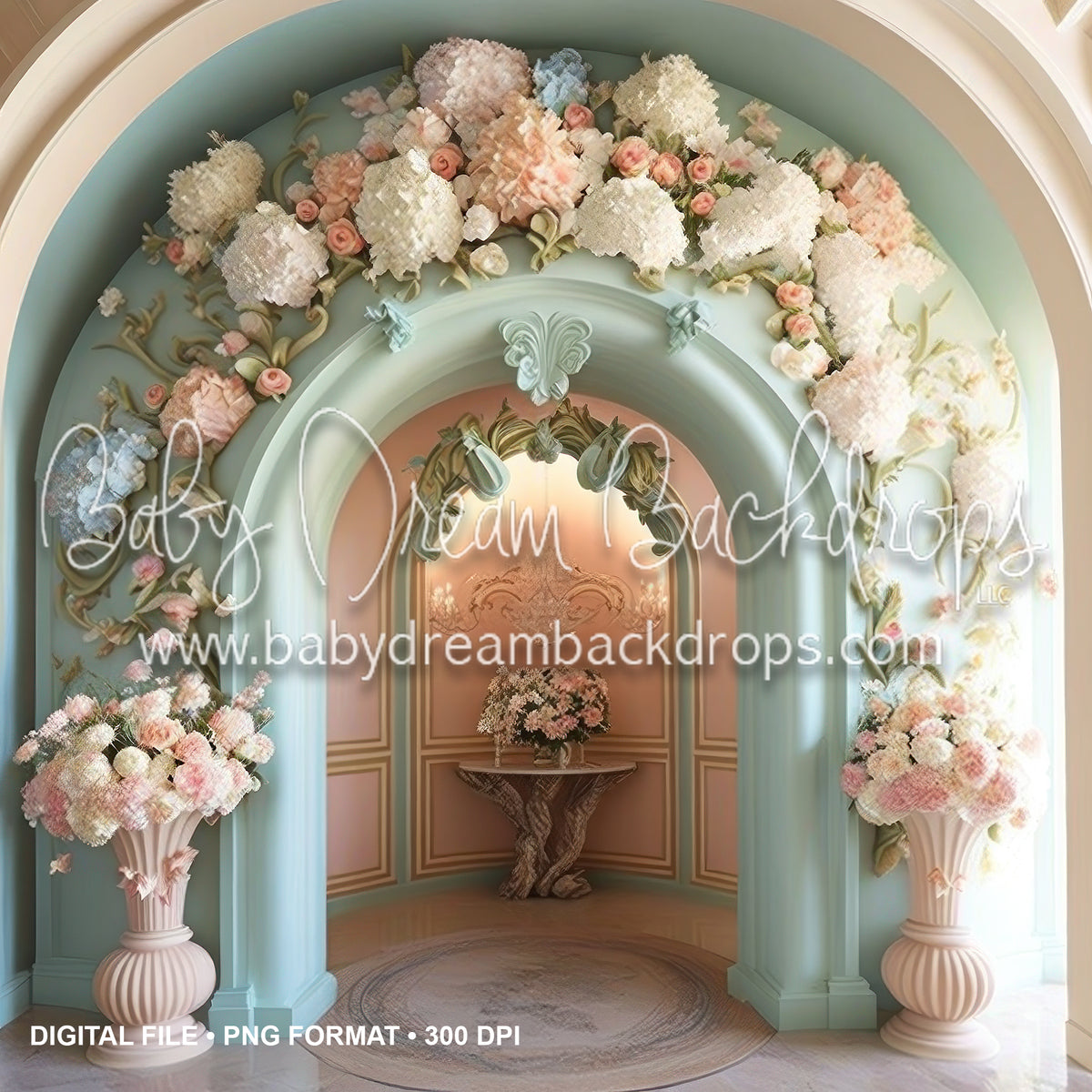 Pastel Entry Arch Digital Download – Baby Dream Backdrops