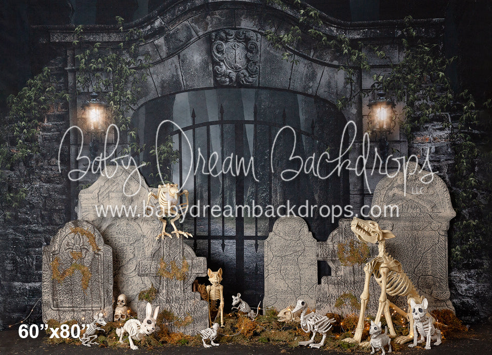 Pet Cemetery Halloween Graveyard (SPP) — Baby Dream Backdrops