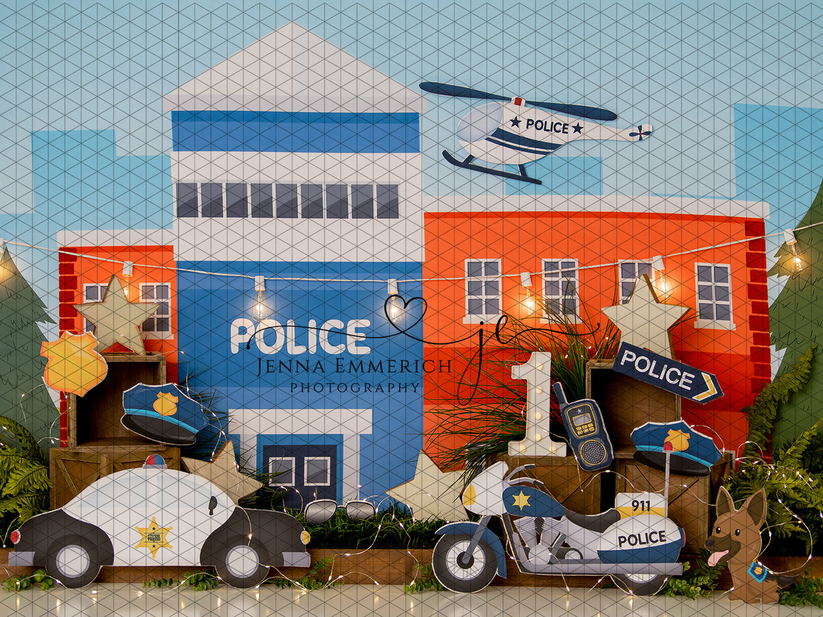 Police Department (JE) – Baby Dream Backdrops