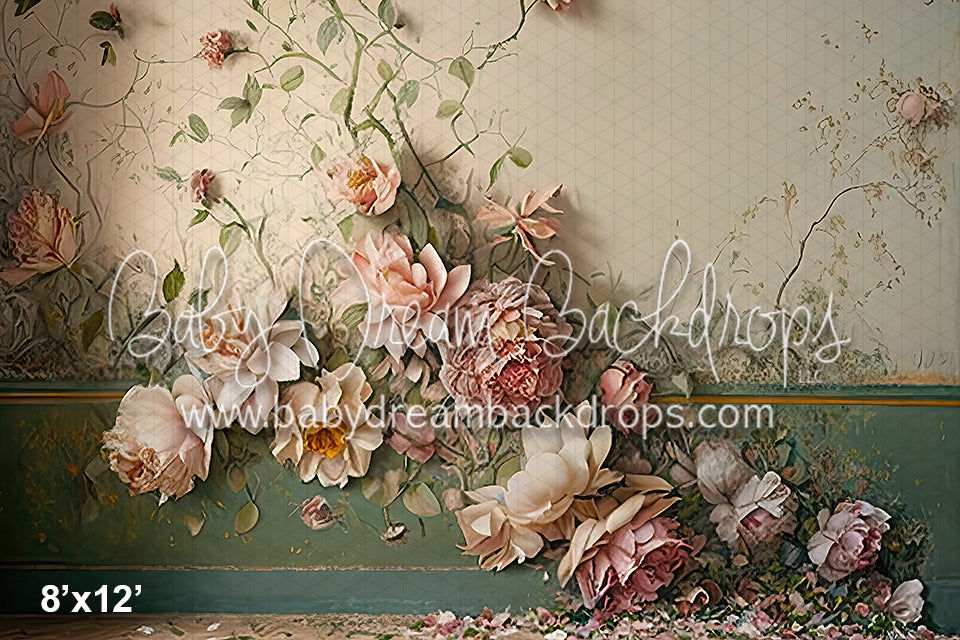 Posy Wall (Left Lighting) (BD) — Baby Dream Backdrops