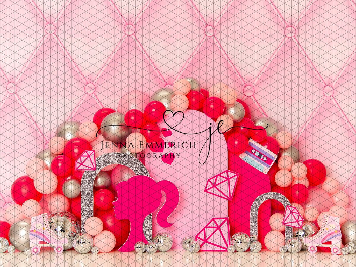 Pretty in Pink Dolly Fun (JE) — Baby Dream Backdrops