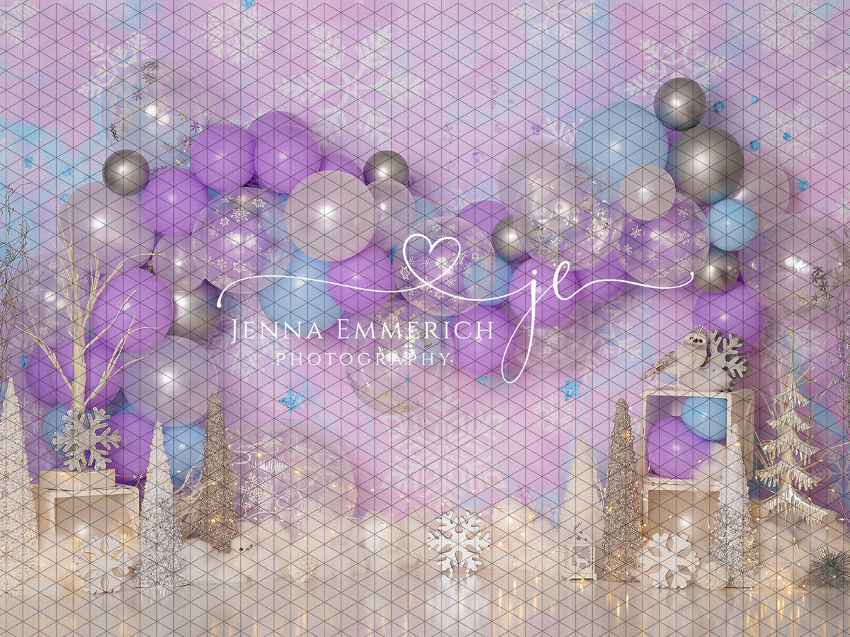 Purple Winter Wonderland – Baby Dream Backdrops