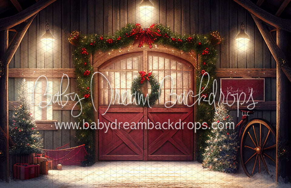 Reindeer Barn (MD) – Baby Dream Backdrops