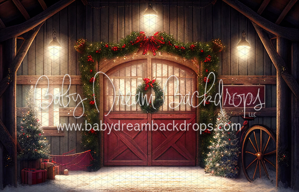 Reindeer Barn (MD) – Baby Dream Backdrops