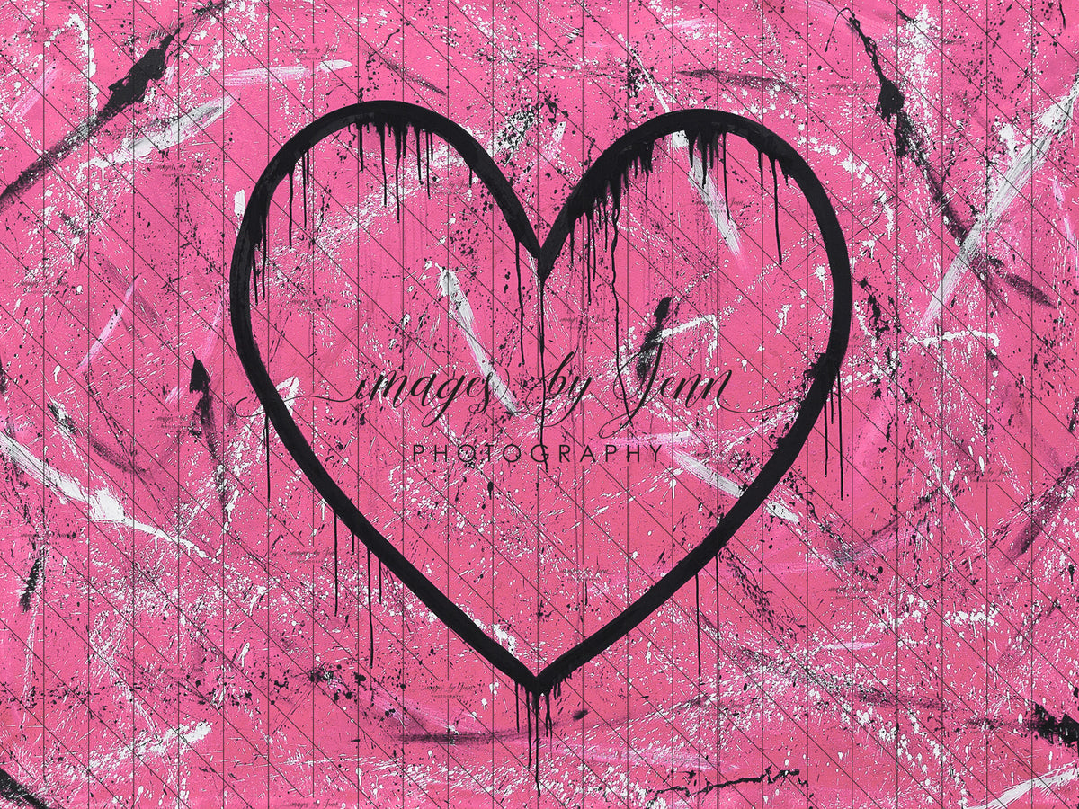 Rock My Heart Pink (JG) — Baby Dream Backdrops