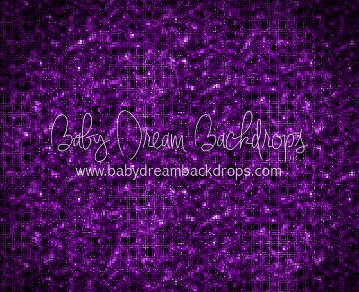 Rockstar Spotlight Sparkle Fabric Floor Purple ( JA) — Baby Dream Backdrops