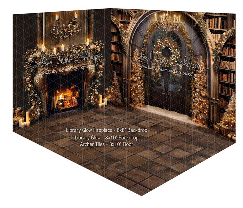 Room Library Glow Fireplace + Library Glow + Archer Tiles — Baby Dream ...