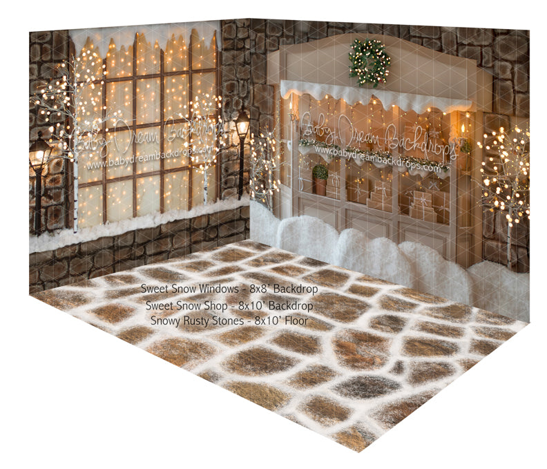 Sweet Snow Windows and Sweet Snow Shop — Baby Dream Backdrops