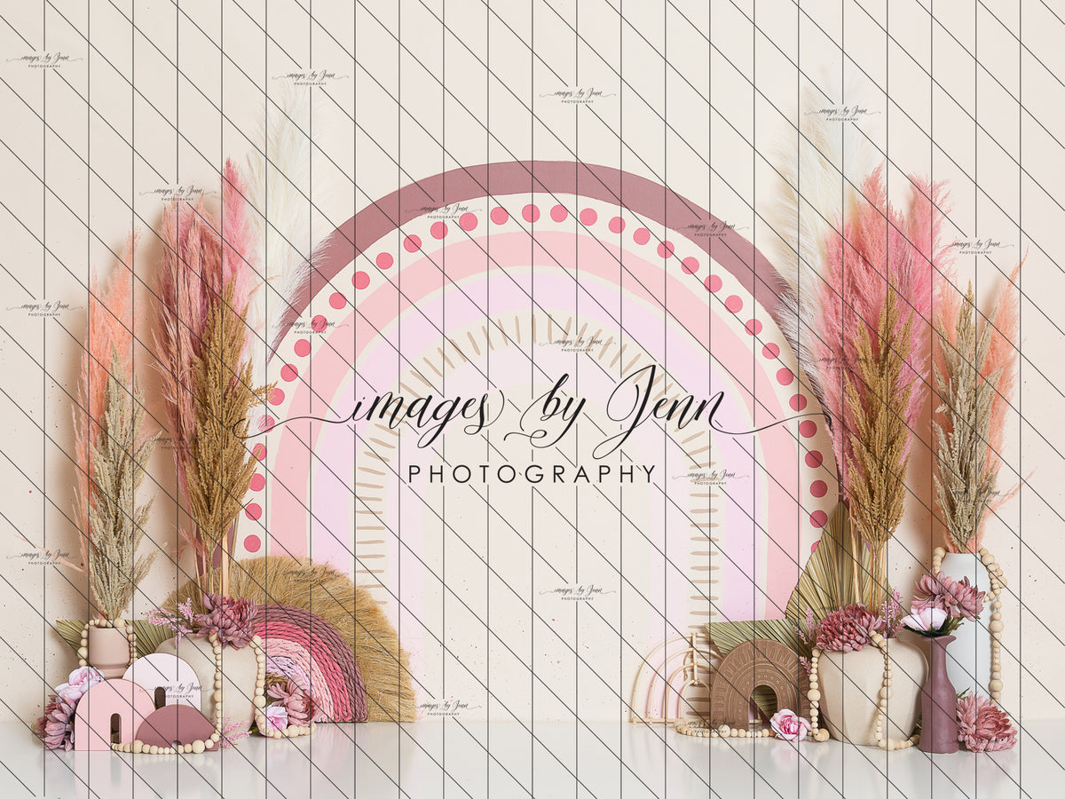 Rosy Boho Rainbow (JG) — Baby Dream Backdrops