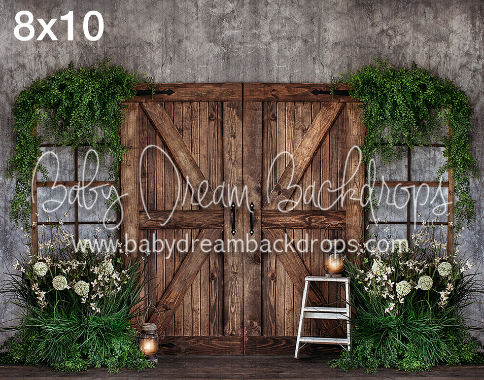 Rustic Spring Entry — Baby Dream Backdrops