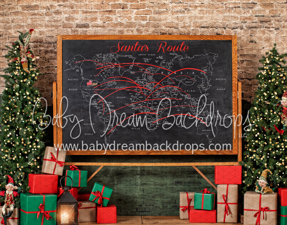 Santa's Route Mailroom (VR) — Baby Dream Backdrops