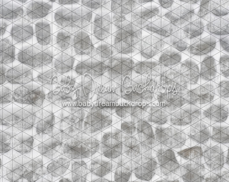 Snowy Cobblestone Gray Floor (JA) – Baby Dream Backdrops