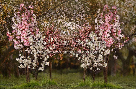 Spring Countryside Forest with Pink (JA) — Baby Dream Backdrops