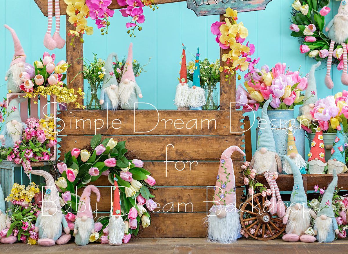 Spring Gnome Stand — Baby Dream Backdrops