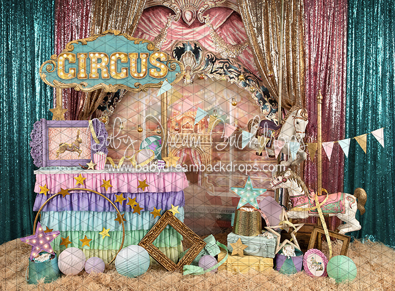 Springtime Circus Stand (JA) — Baby Dream Backdrops
