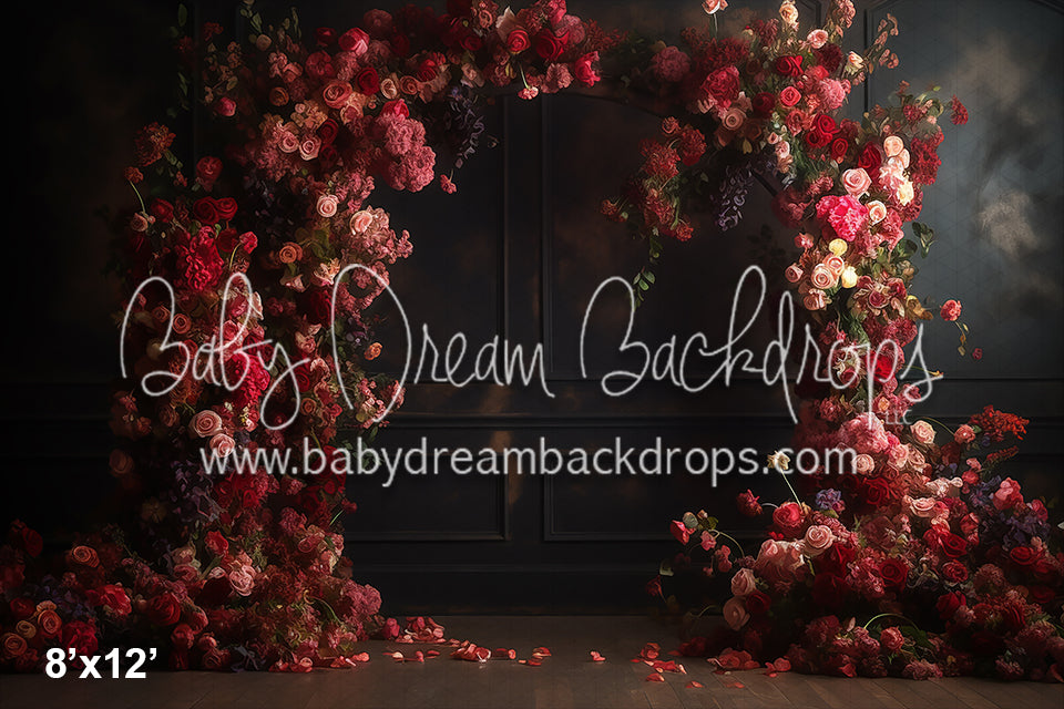 Studio Red Floral Arch (AZ) – Baby Dream Backdrops