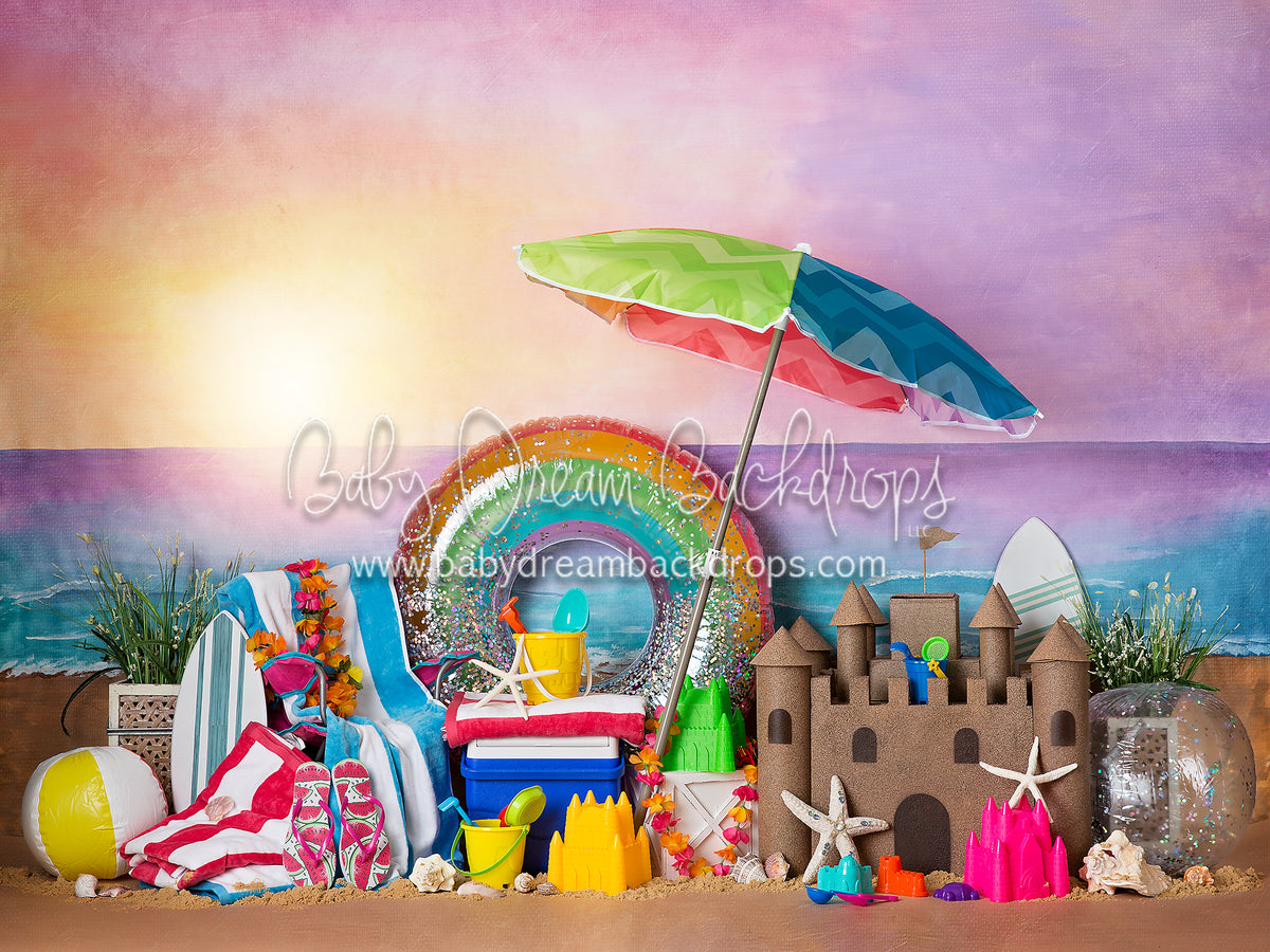 Summer Sunset Beach Party – Baby Dream Backdrops
