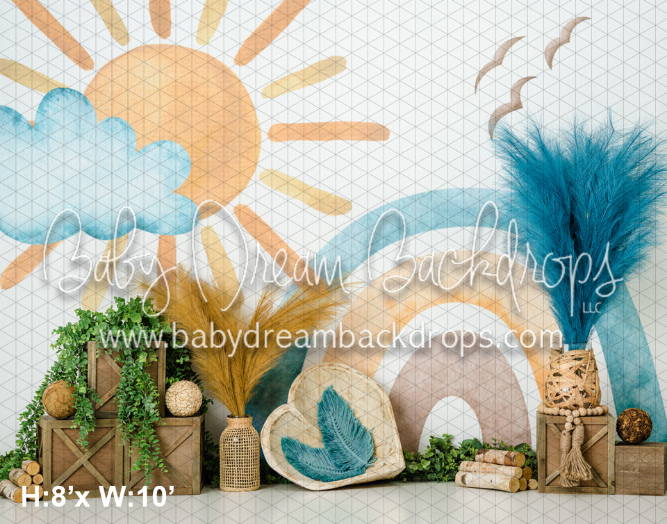Sunshine Through the Rain with Props (RS) – Baby Dream Backdrops