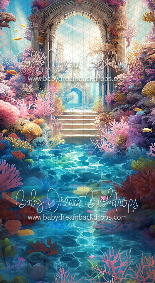 Sweep Aqua Princess Paradise (BD) — Baby Dream Backdrops
