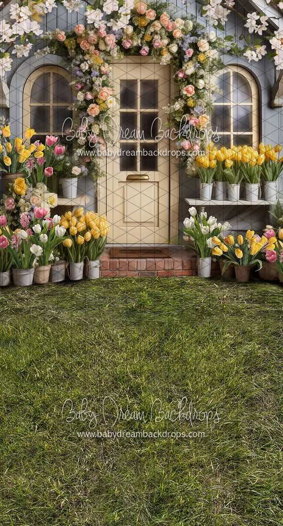 Sweeps May Flowers Bungalow (Grass) (JA) – Baby Dream Backdrops