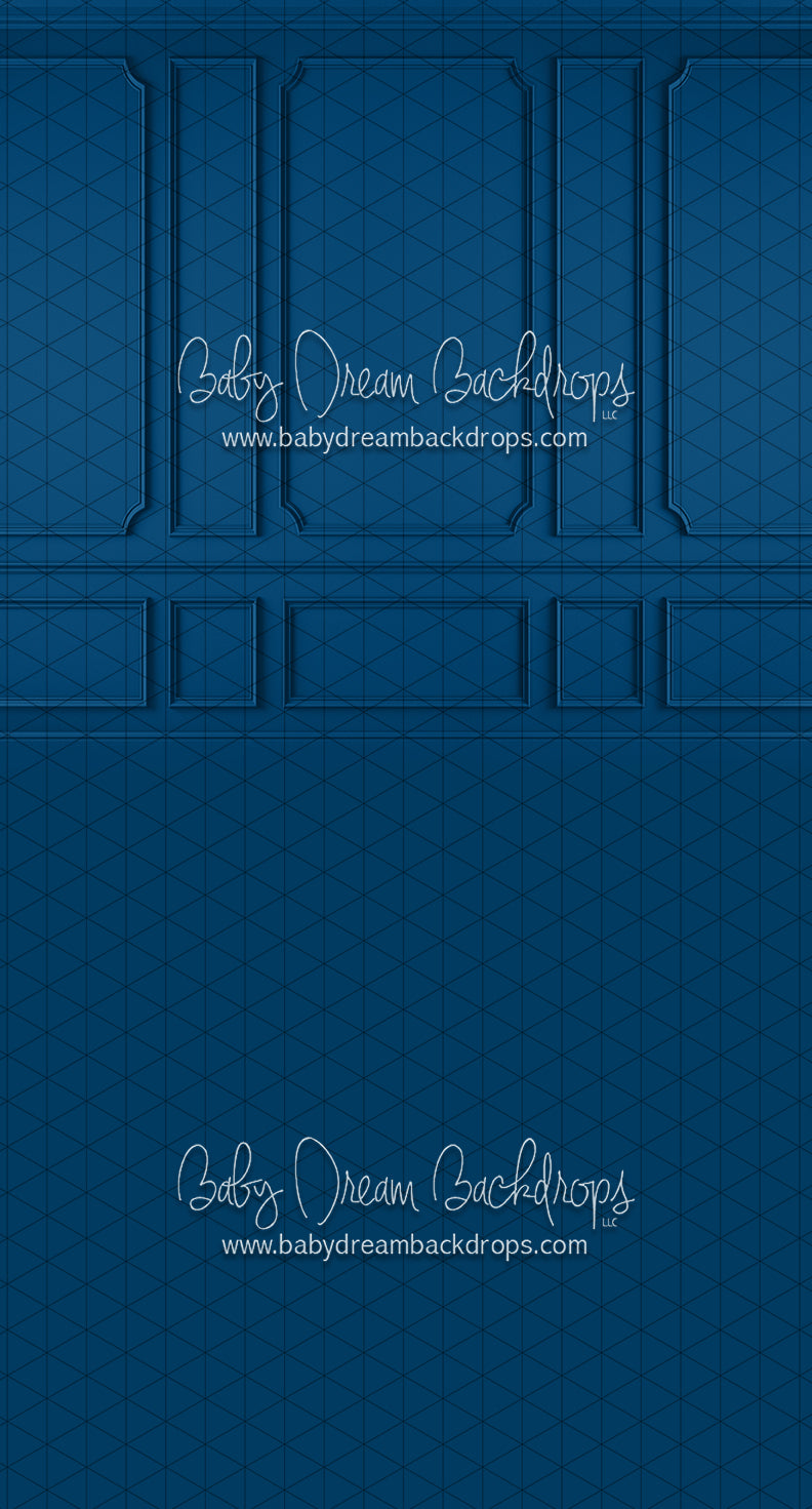Sweeps Modest Home Wall Blue (CC) — Baby Dream Backdrops
