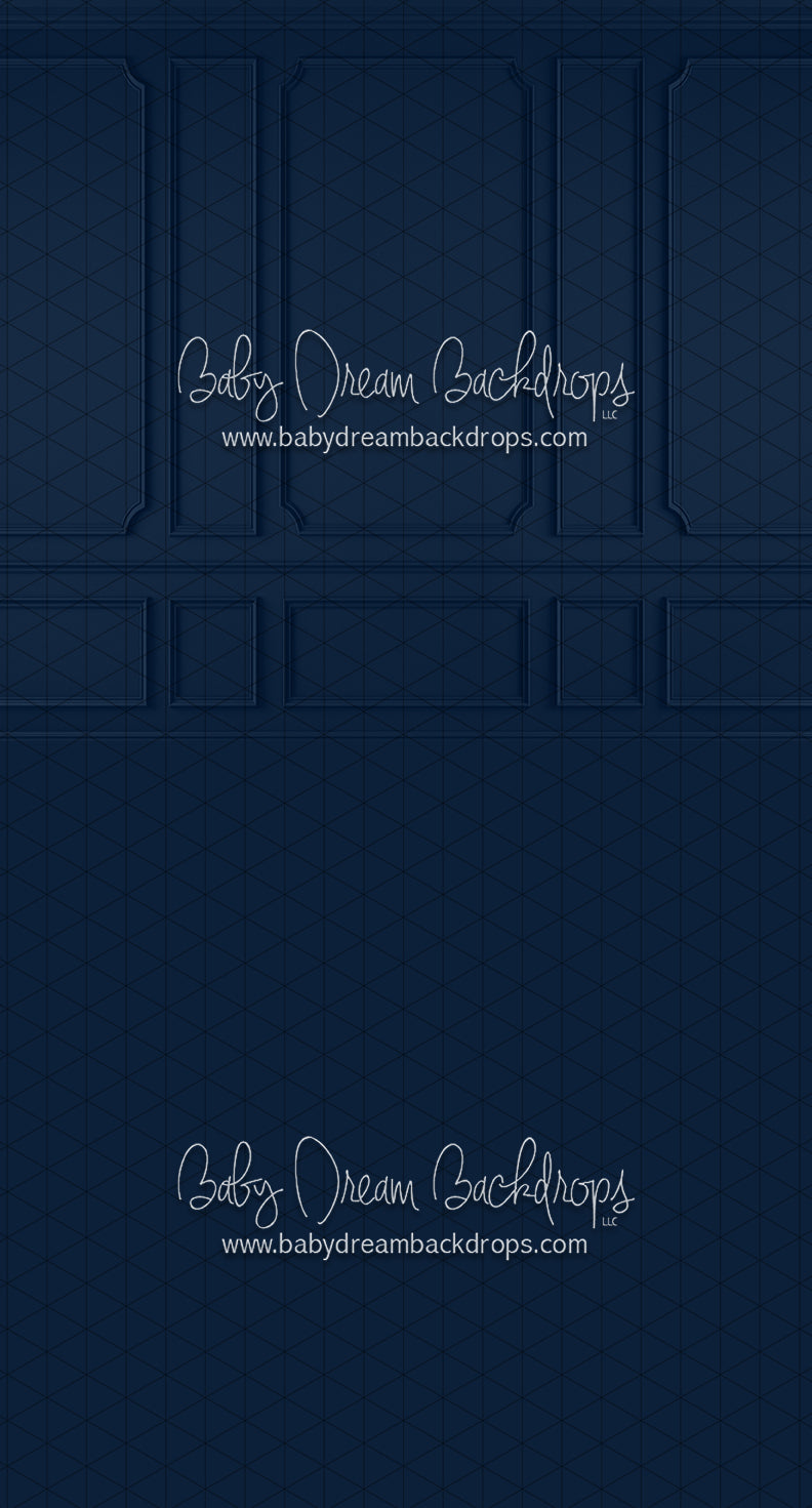 Sweeps Modest Home Wall Dark Blue (CC) — Baby Dream Backdrops
