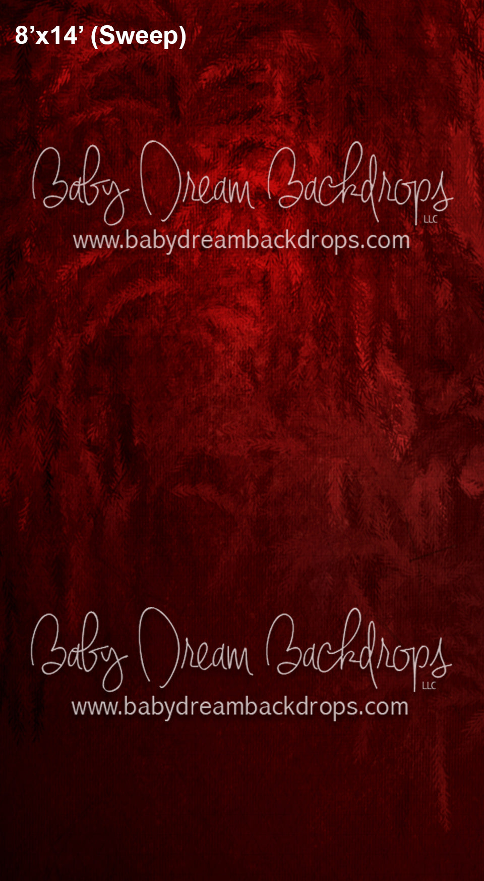 X Drop Sweeps branches weeping red az — Baby Dream Backdrops