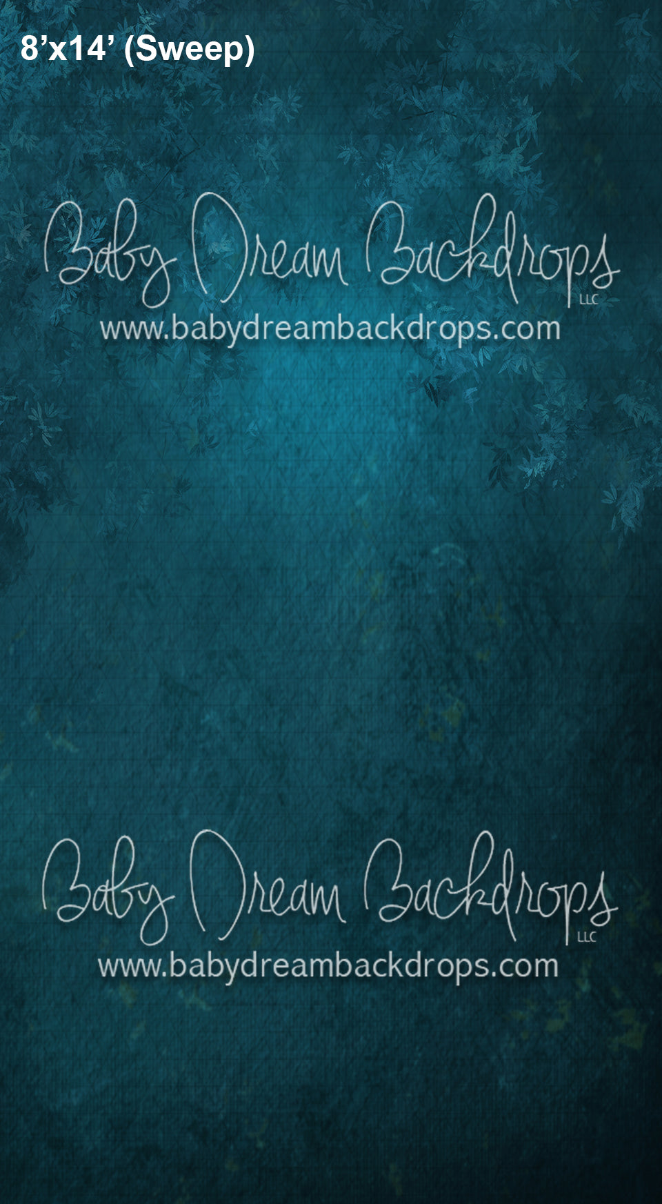 X Drop Sweeps branches weeping turquoise az — Baby Dream Backdrops