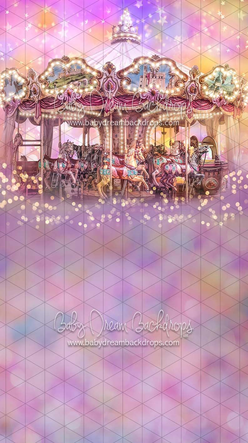 X Drop Sweeps carousel of dreams — Baby Dream Backdrops