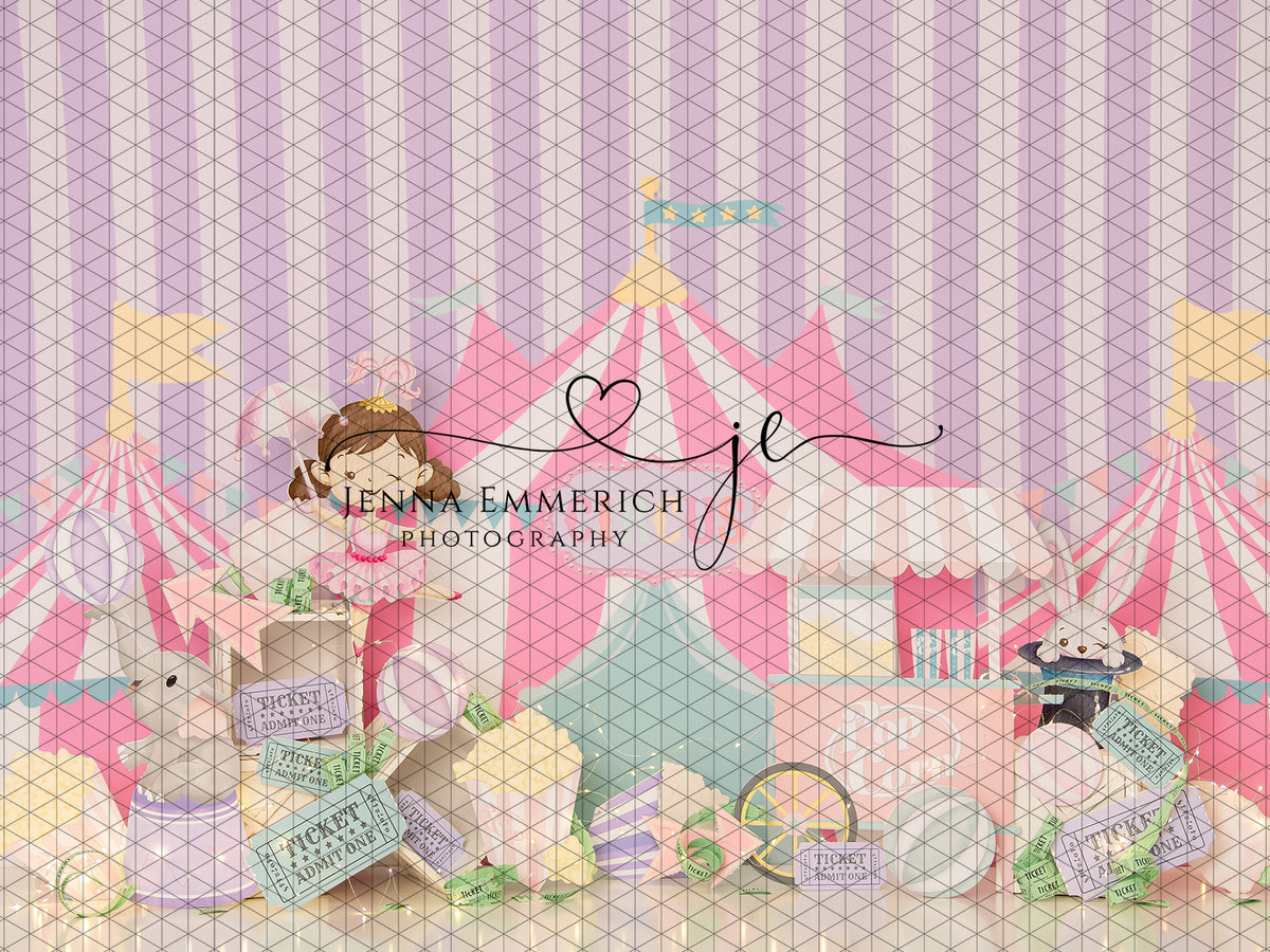 Three Ring Pastel Circus (JE) – Baby Dream Backdrops
