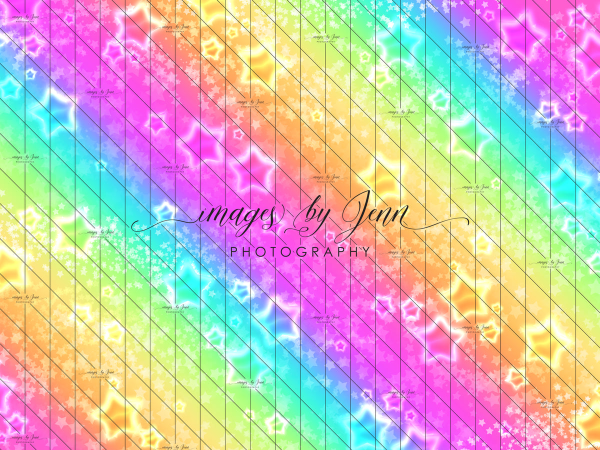 Tiny Rainbow Stars (JG) — Baby Dream Backdrops