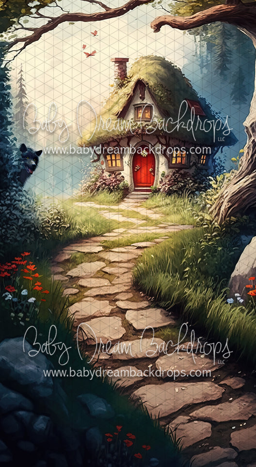 To Grandmothers House with Wolf Sweep (MD) — Baby Dream Backdrops